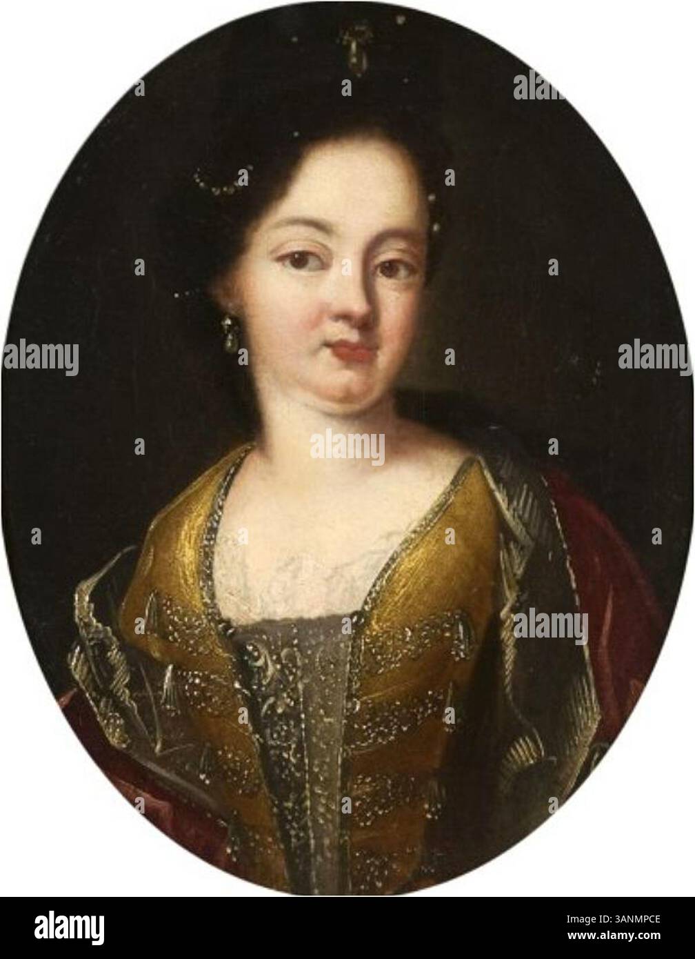 This 17th/18th-century oil painting depicts a French princess, part of ...