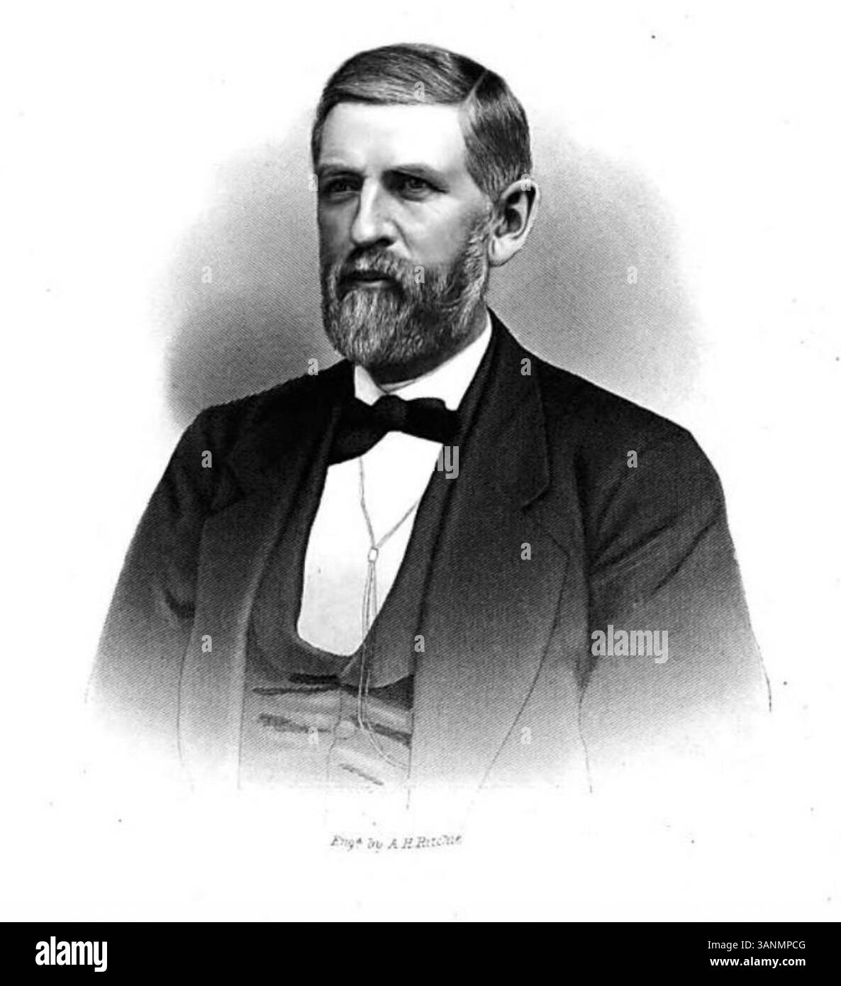 This engraving from between 1850 and 1870 portrays Charles Hewitt, a ...