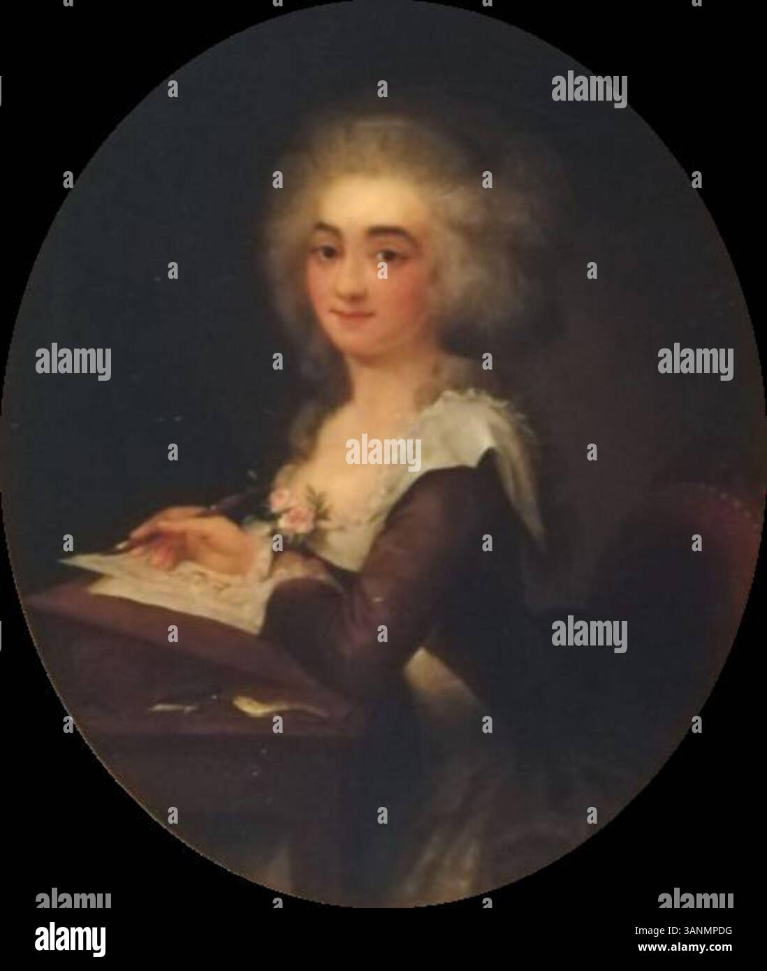 An 18th-century portrait of Marie-Adélaïde de La Touche-Limouzinière ...