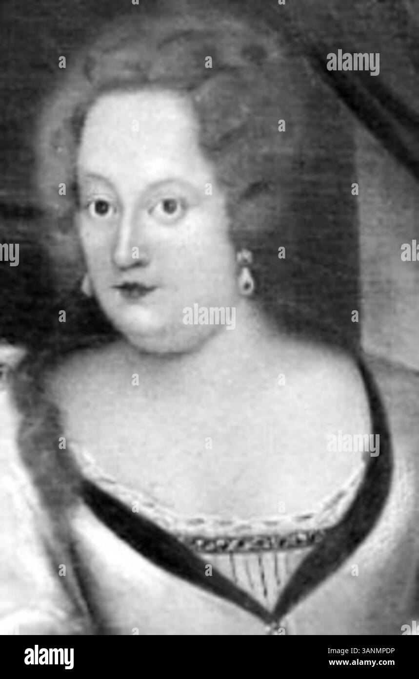 This 17th-century portrait depicts Christina Wilhelmina of Hesse ...