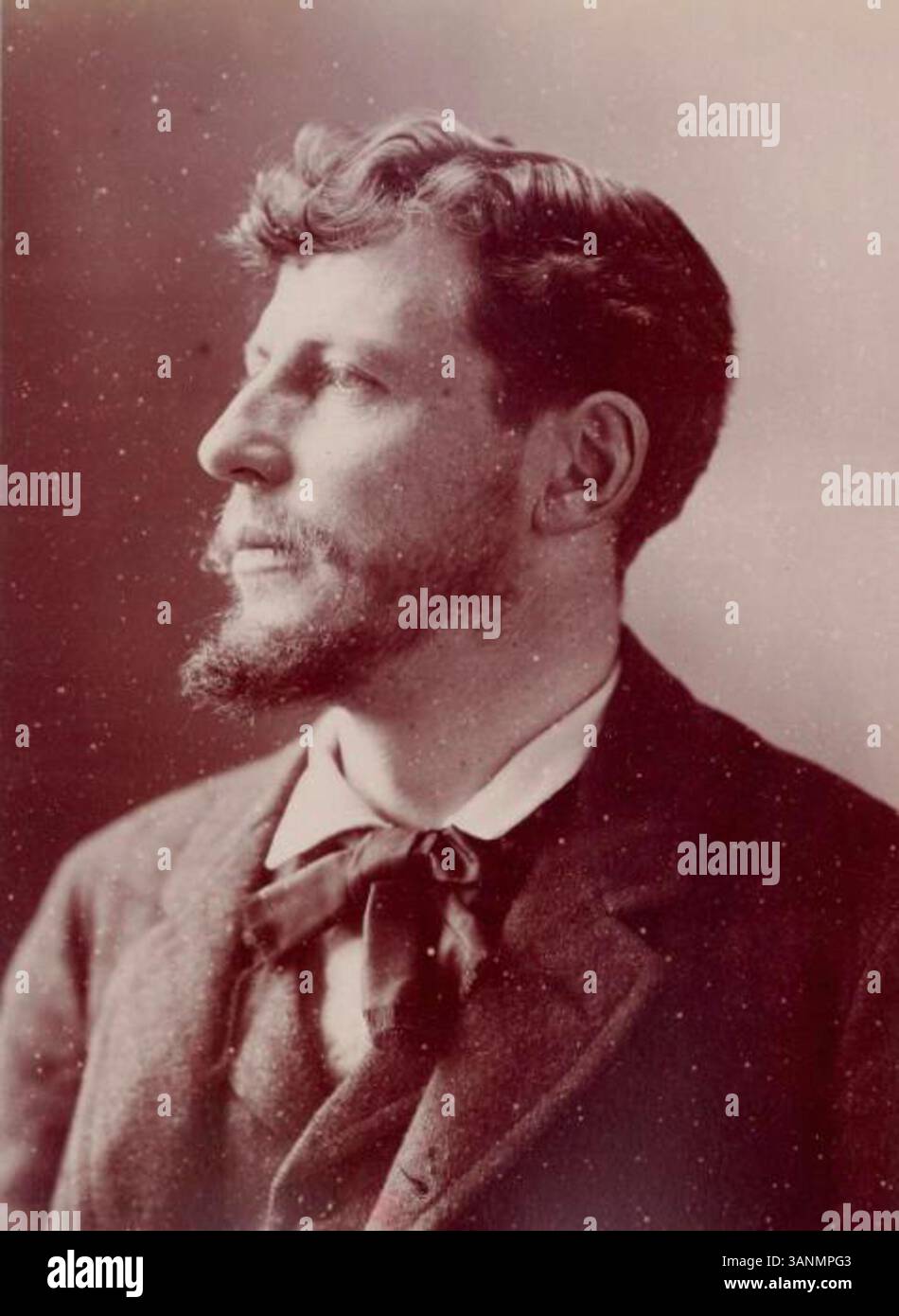 Portrait of Gaston Béthune, photographed by Nadar Studio in Paris, 1894 ...