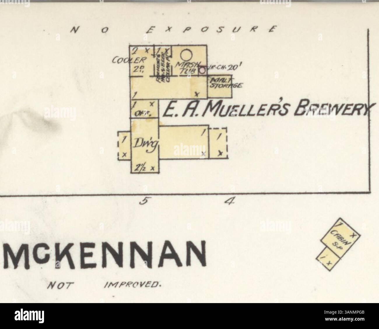 The Sanborn Fire Insurance Map from 1890 details the layout of E. A ...