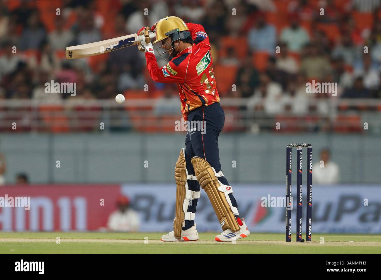 Punjab Kings' Priyansh Arya plays a shot during the Indian Premier ...