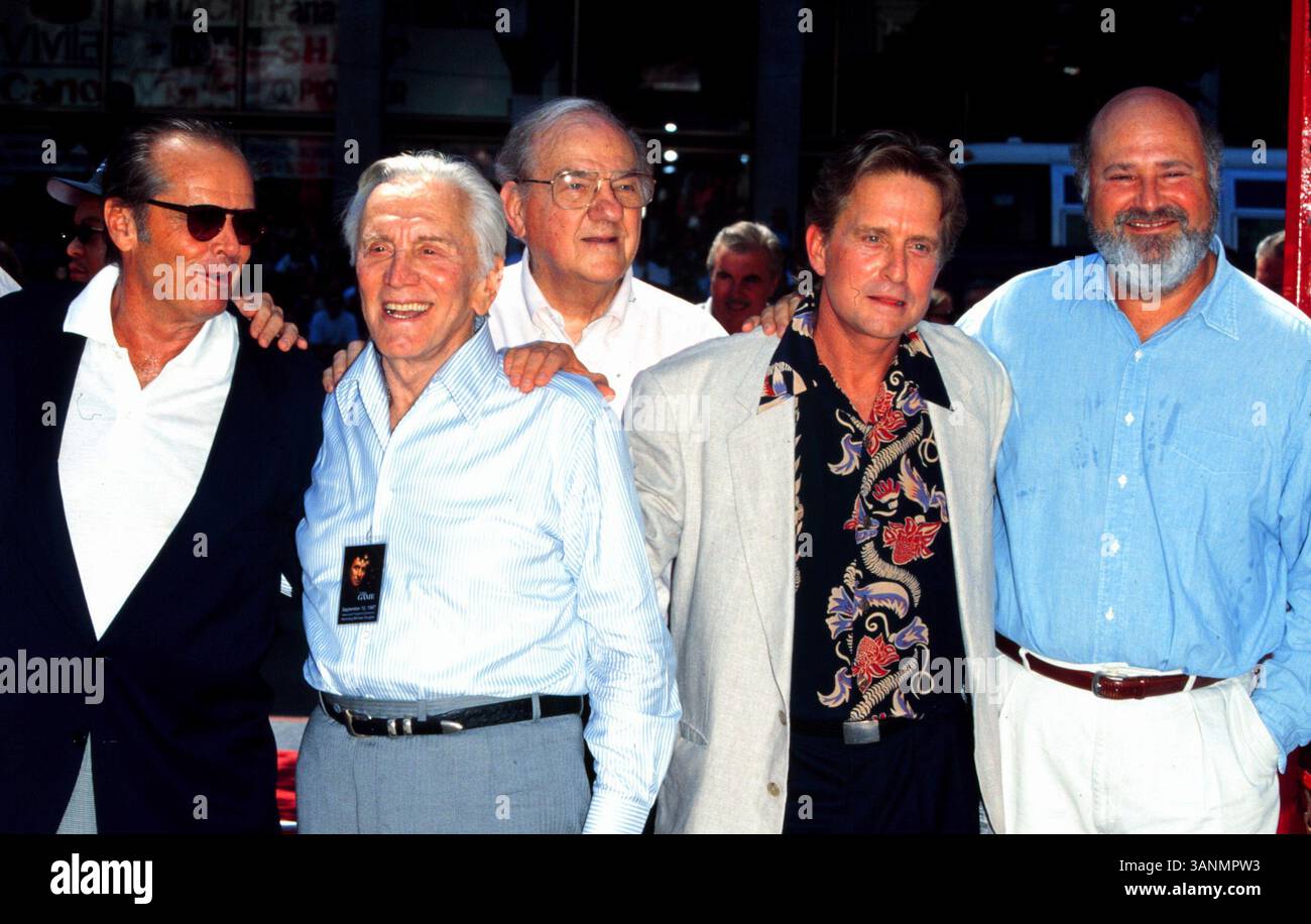 Sep 10, 1997; Los Angeles, CA, USA; Actors JACK NICHOLSON, KIRK DOUGLAS ...