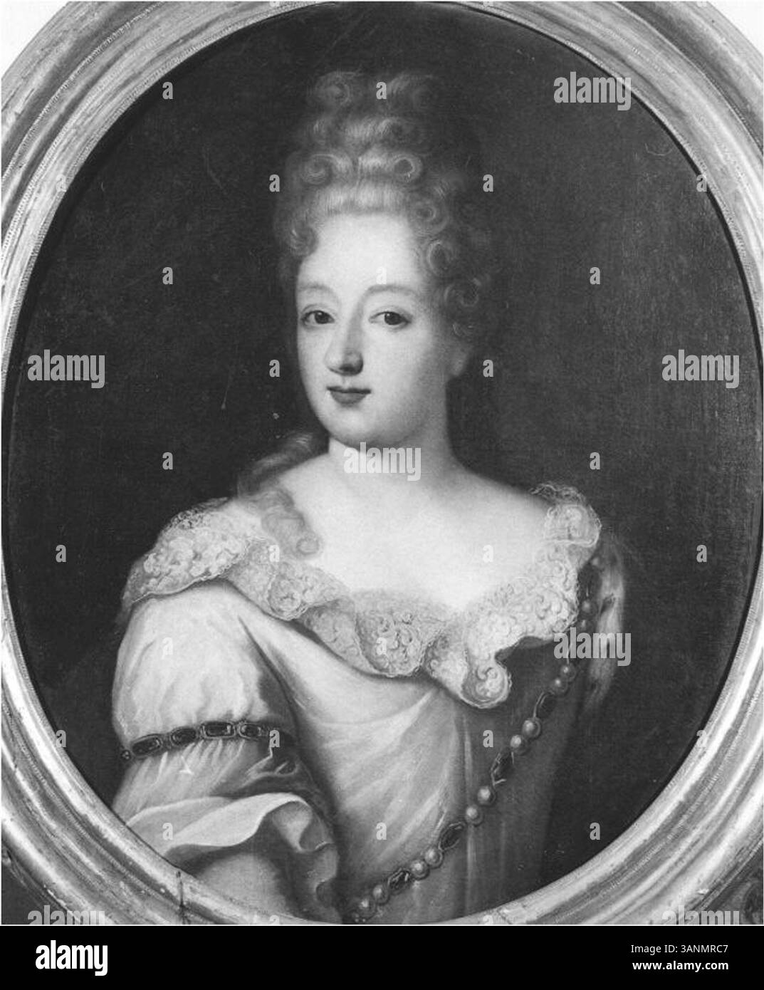This 17th-century portrait represents Marie Jeanne of Savoy (1644–1724 ...