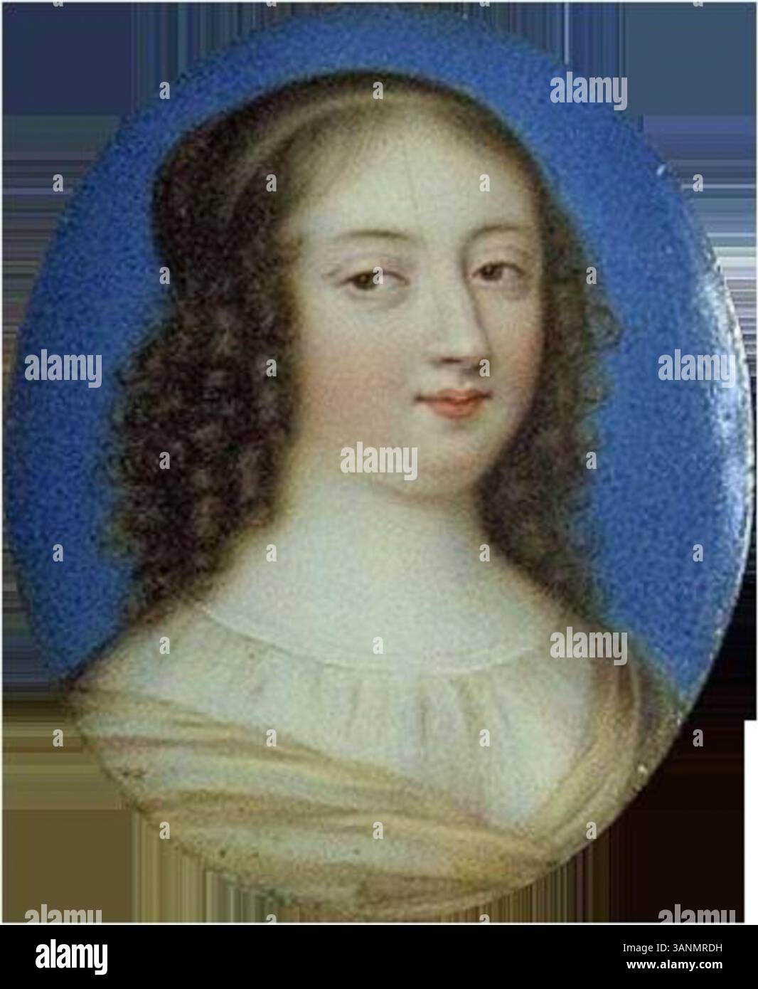 This miniature portrait depicts Gabrielle Louise de Rouvroy de Saint ...