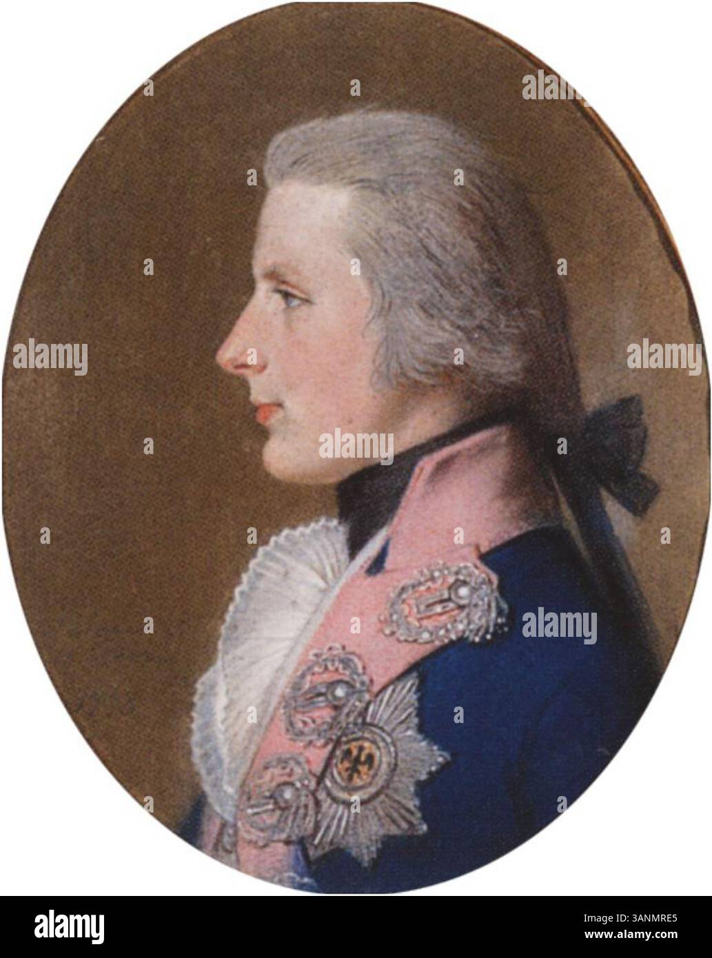 Johann Heinrich Schmidt's 1793 pastel portrait of Friedrich Wilhelm III ...
