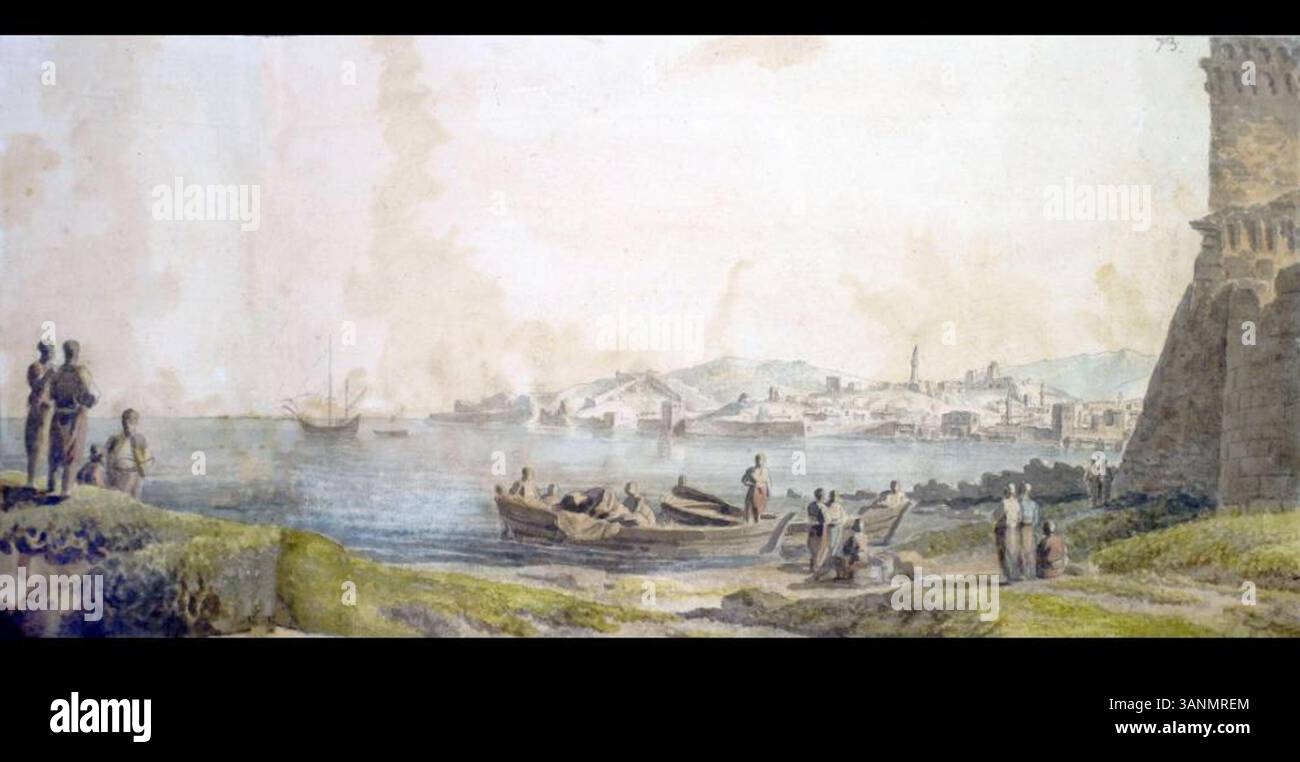 This 1783 portrait by Mikhail Ivanov features an unnamed subject ...