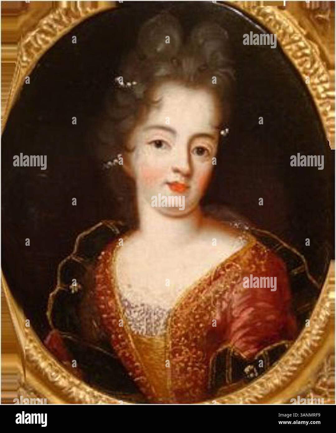 This 17th-18th century portrait, attributed to a follower of Mignard ...