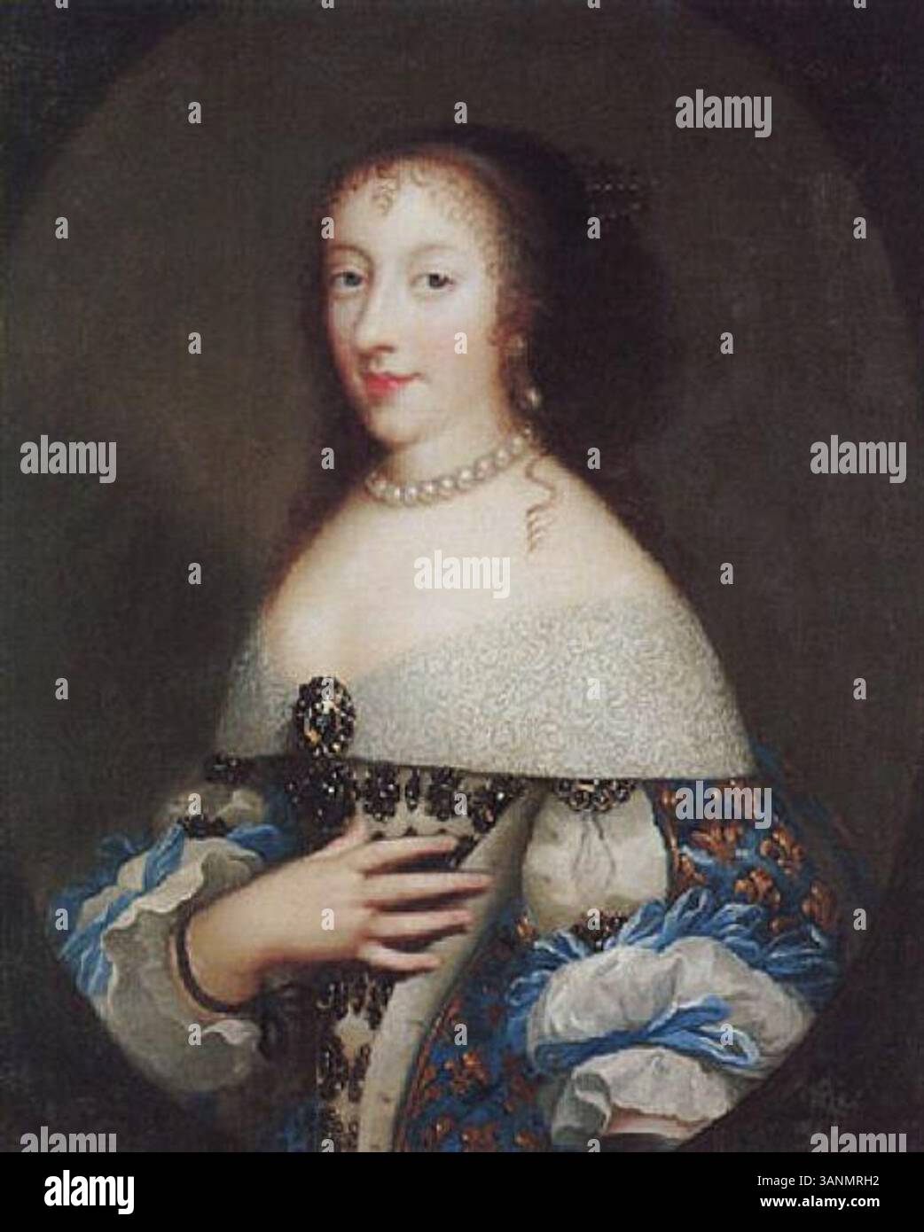 This 17th-century portrait of Henrietta Stuart, wife of Philippe, Duke ...