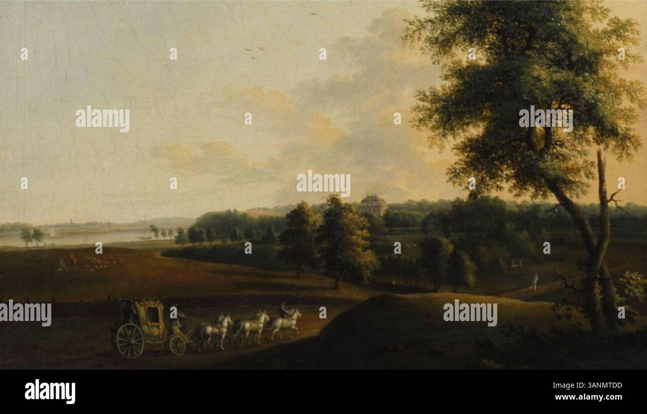 This landscape painting by Jacob Philipp Hackert, dated 1762, depicts ...