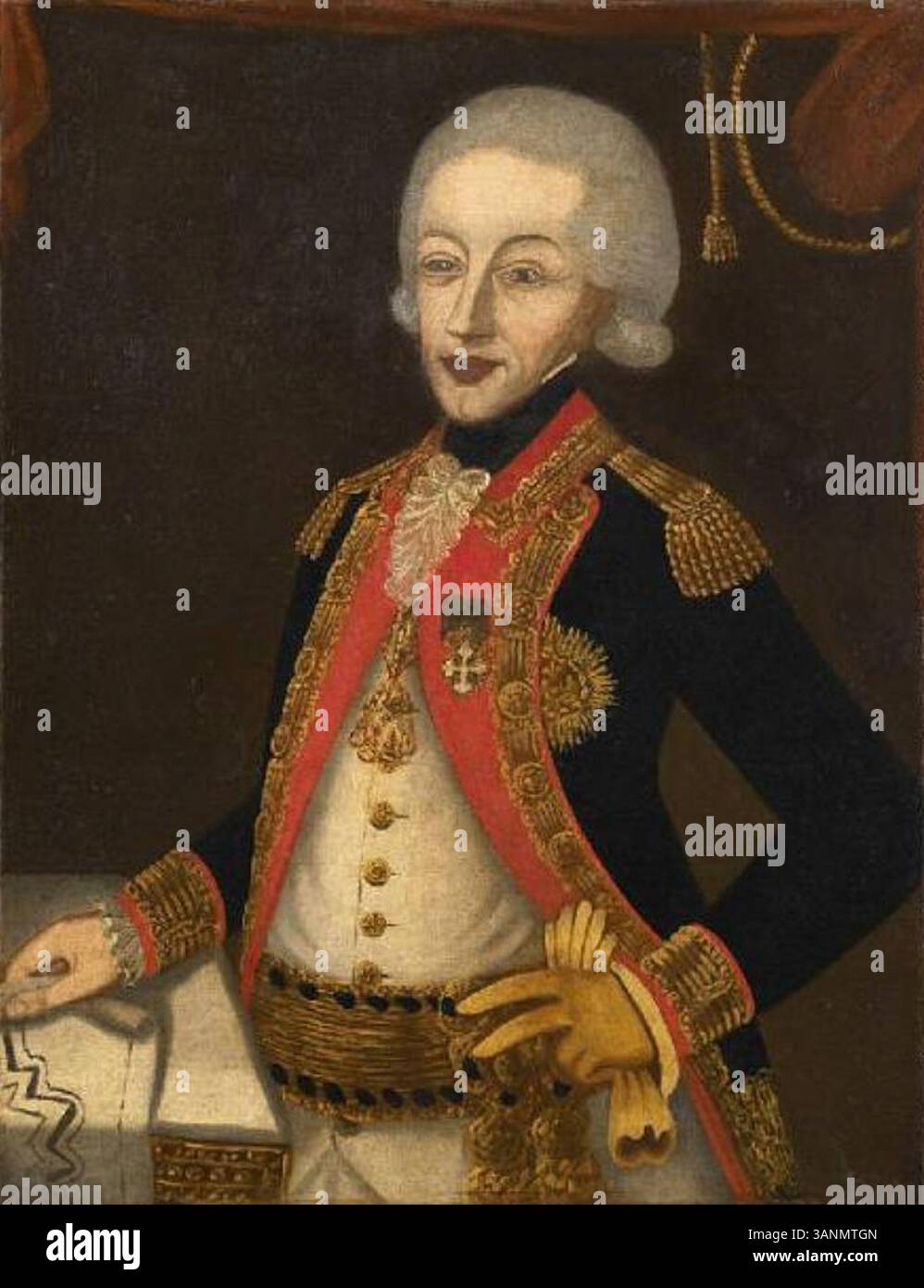 This portrait, possibly painted in 1796, depicts Carlo Emanuele IV of ...