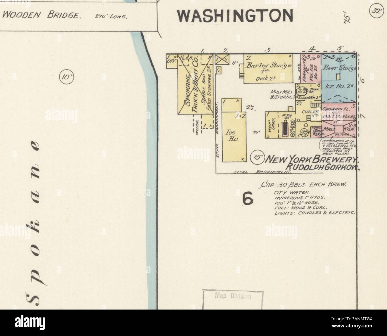 The Sanborn Fire Insurance Map from 1890 shows the location and layout ...