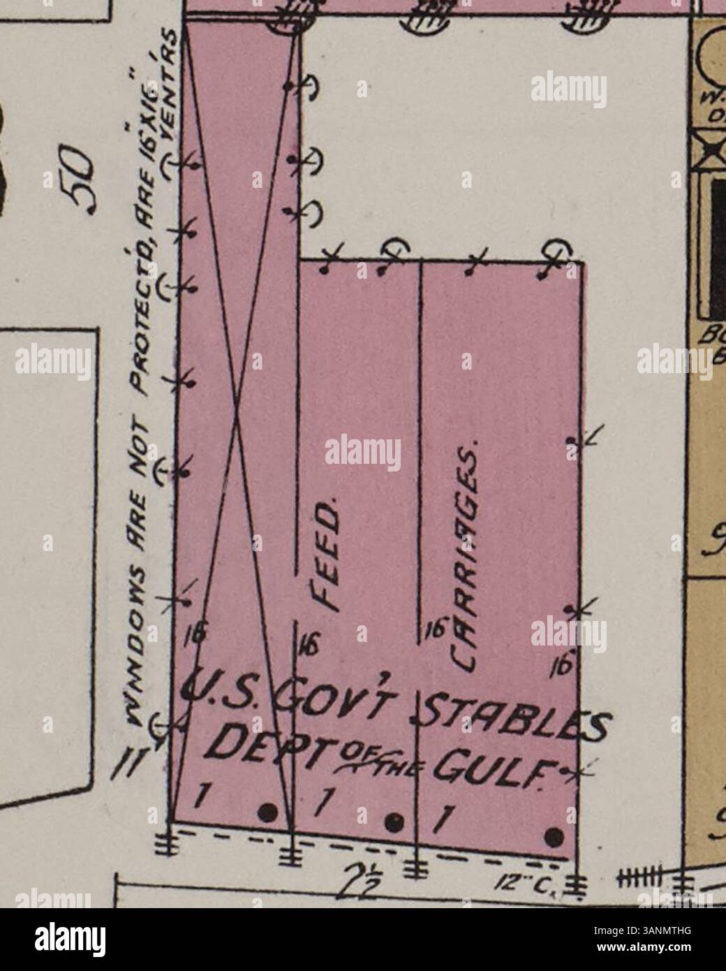This 1899 Sanborn Fire Insurance map shows the layout of the United ...
