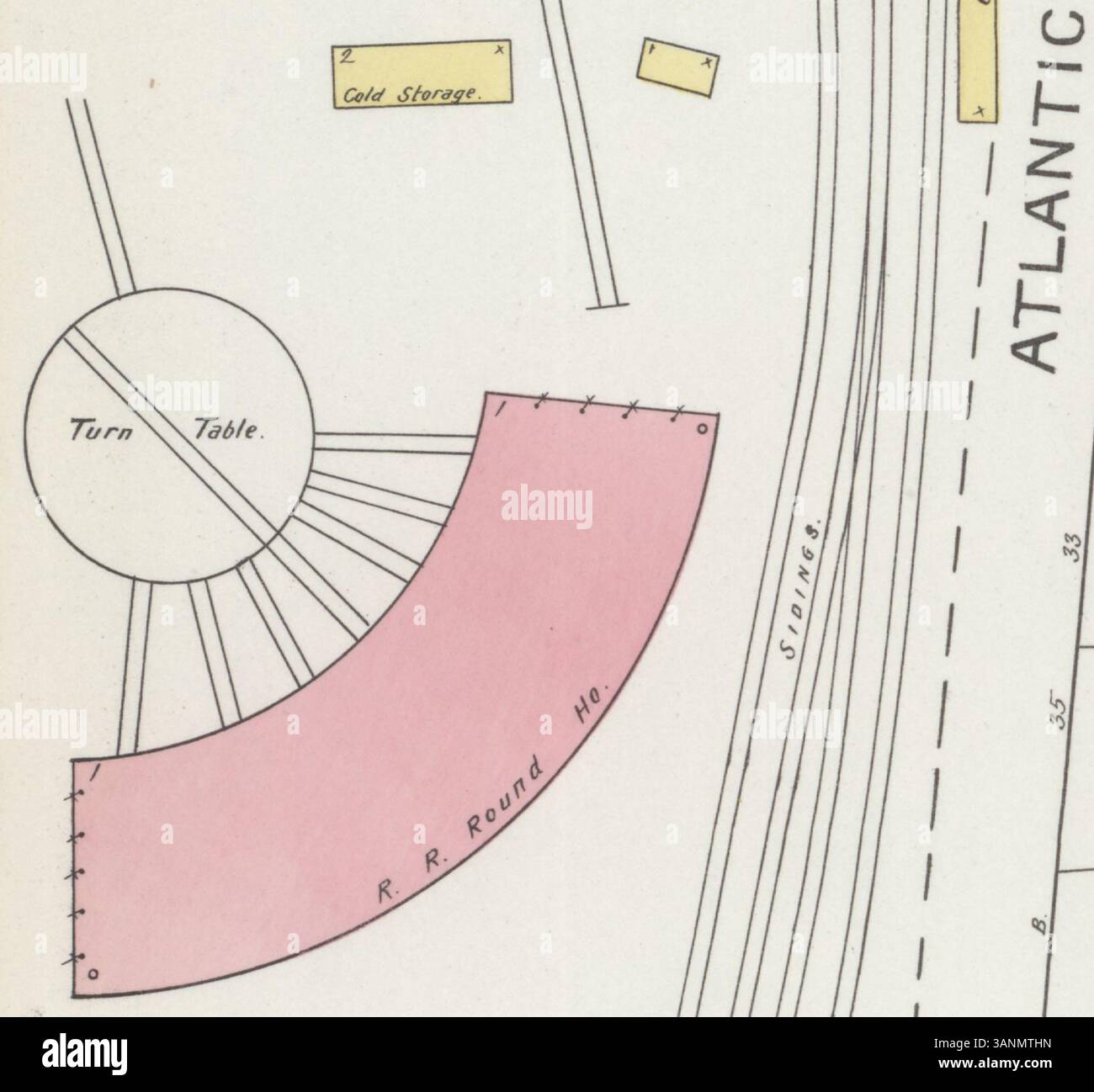 A map excerpt from the 1893 Sanborn Fire Insurance Map, featuring a ...