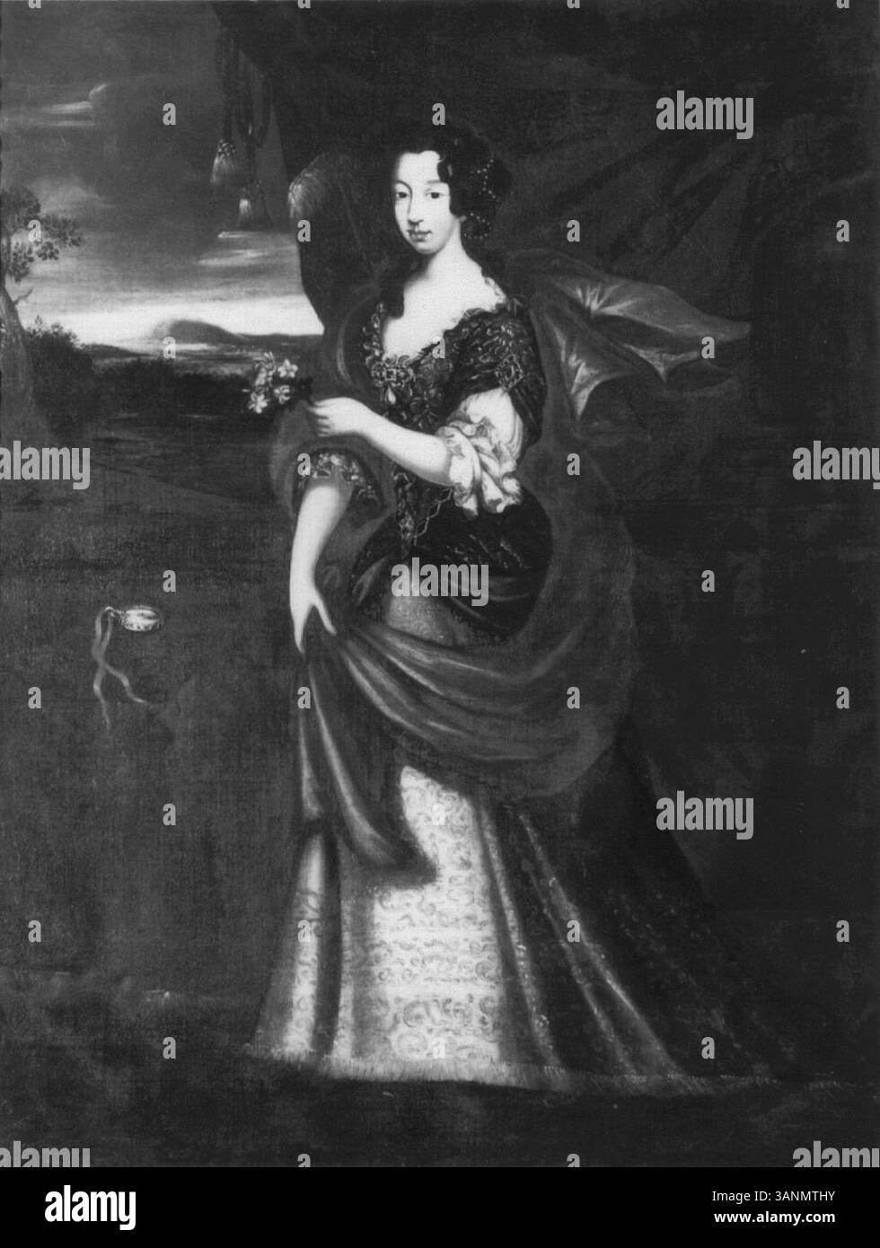 Portrait of Anne Marie d'Orléans (1669–1728), wife of Victor Amadeus II ...