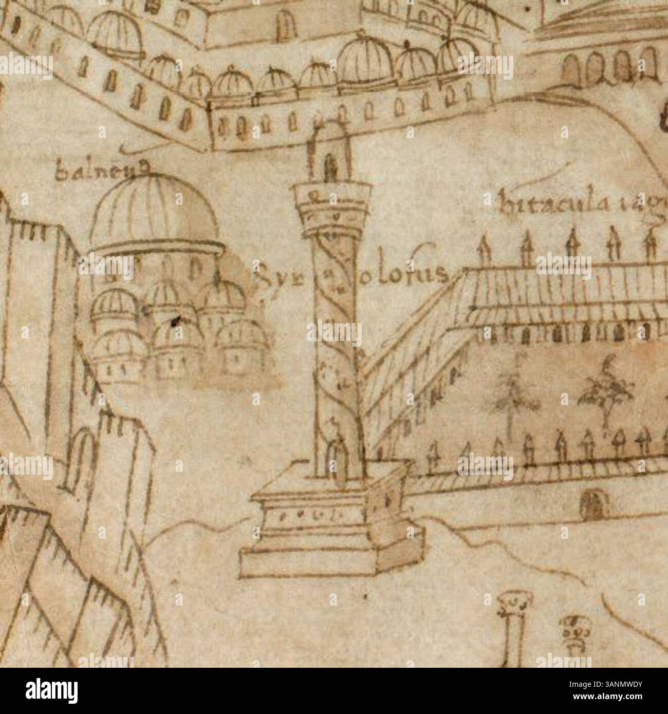 This map of Constantinople by Cristoforo Buondelmonti, created between ...