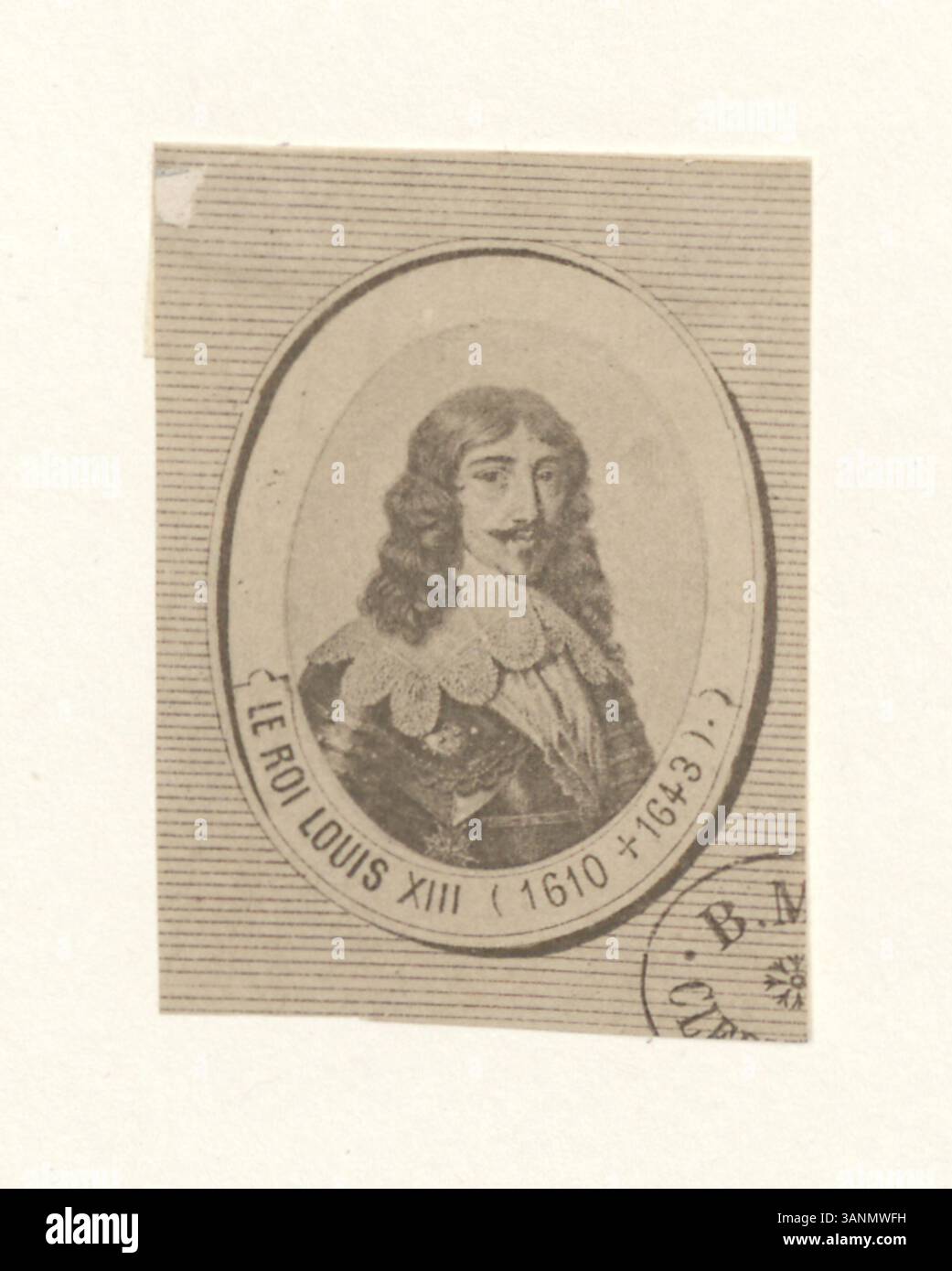 A photomechanical print from the Boyer collection of Louis XIII, King ...