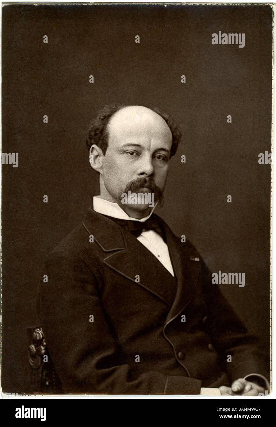 A photograph of Eugène Thirion, captured by Ferdinand Mulnier circa ...