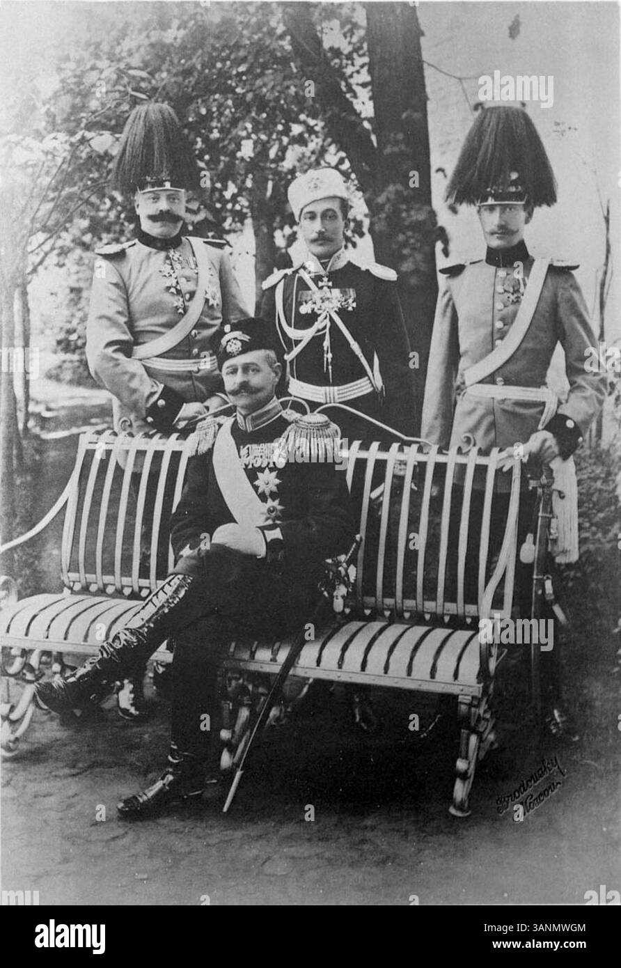 This photograph shows representatives from the Grand Duchy of Oldenburg ...