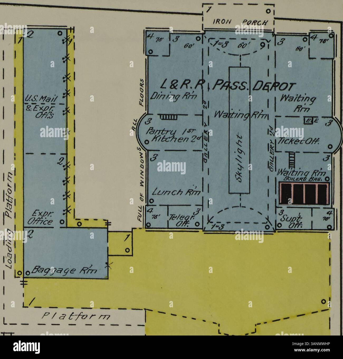 The 1892 Sanborn Fire Insurance Map depicts the Louisville and ...