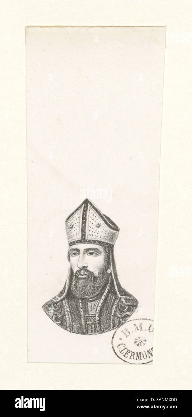 This lithograph by Ambroise Tardieu depicts Gilbert Génébrard, a ...