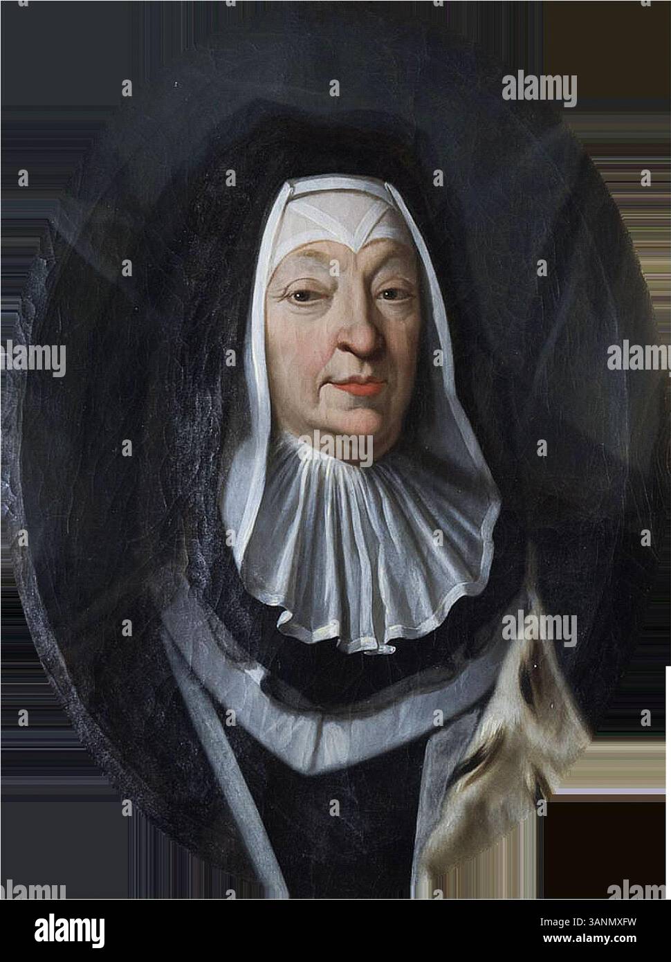 This portrait from the 18th century depicts Magdalena Wilhelmine of ...