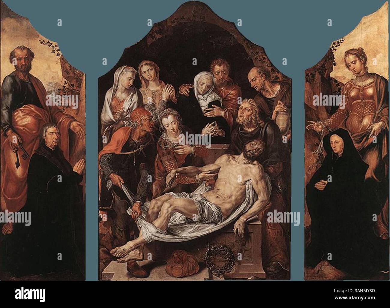 Maarten van Heemskerck's 'Triptych of the Entombment' (1559–1560 ...