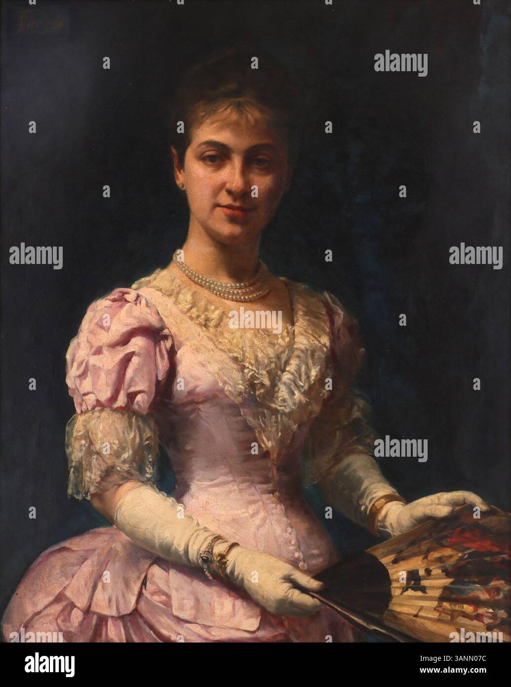 This 19th-century portrait features Maria Germana de Castro Pereira ...
