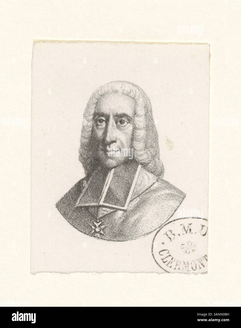 Lithograph from 1869 of Gilbert-Gaspard de Montmorin de Saint-Hérem de ...