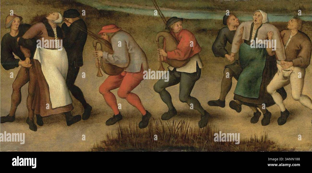 A detail from Pieter Brueghel the Younger's 1592 painting ‘Saint Johns ...