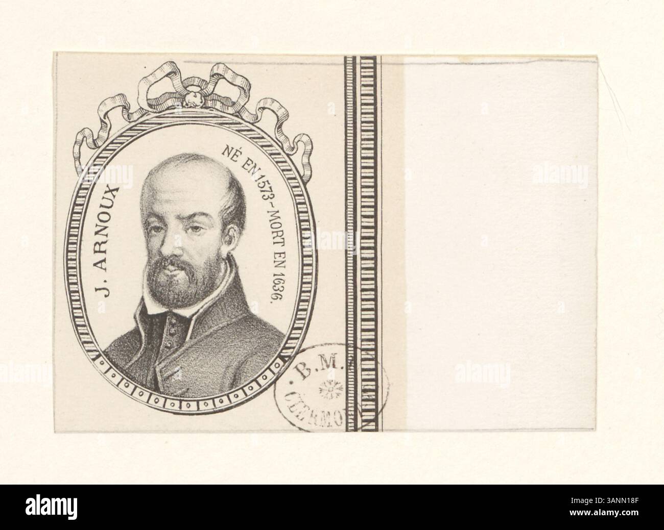 This lithograph from the Boyer collection depicts J. Arnoux, born in ...