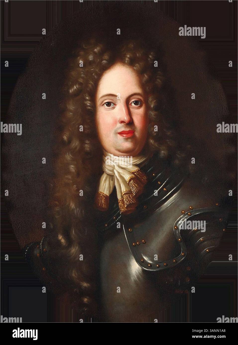 An 18th-century portrait attributed to Jan Frans van Douven, depicting ...