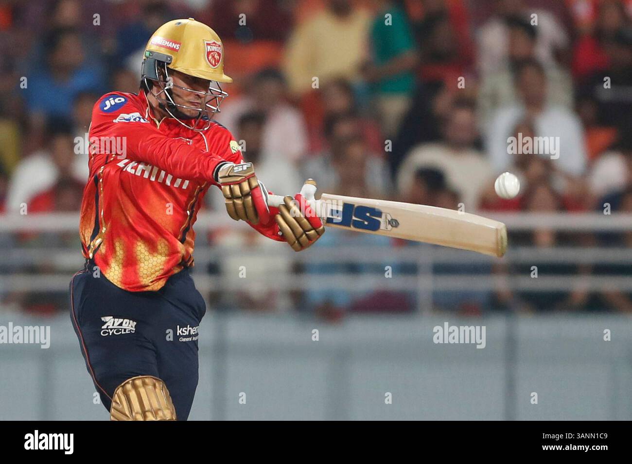 Punjab Kings' Priyansh Arya plays a shot during the Indian Premier ...