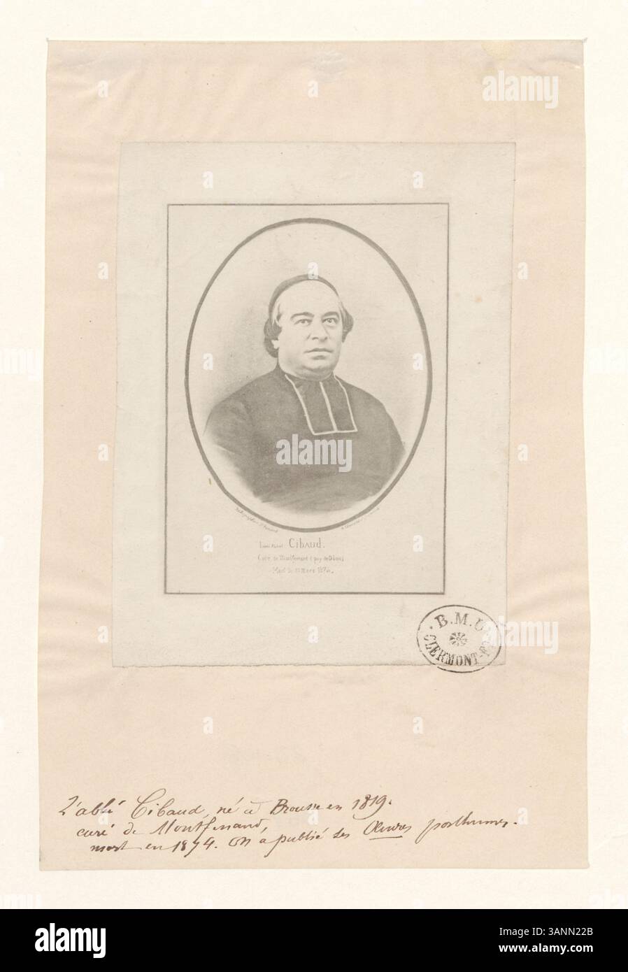 A photomechanical print from the Boyer collection of Louis Albert ...