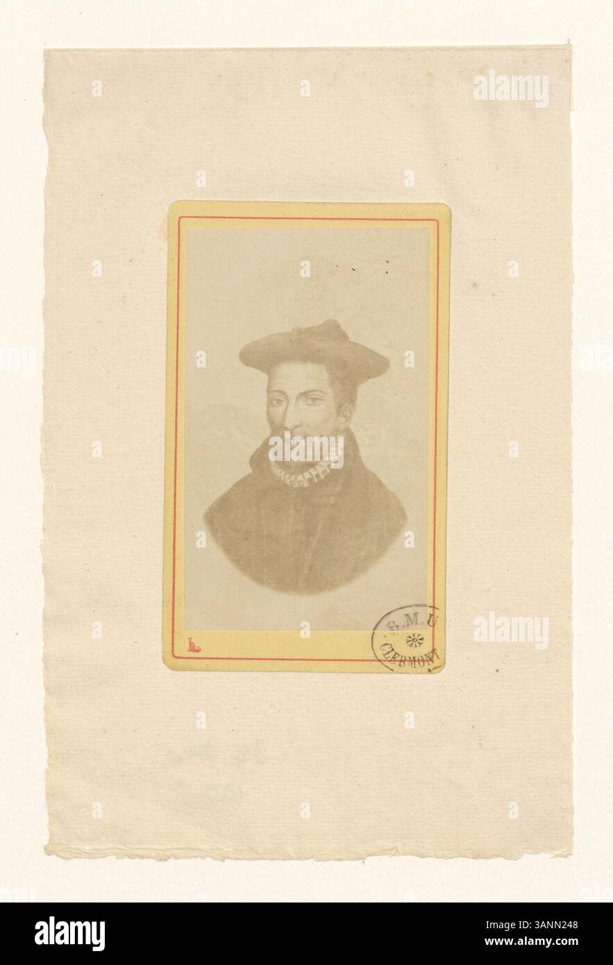 Photograph of Antoine Matharel, part of the Boyer collection, capturing ...