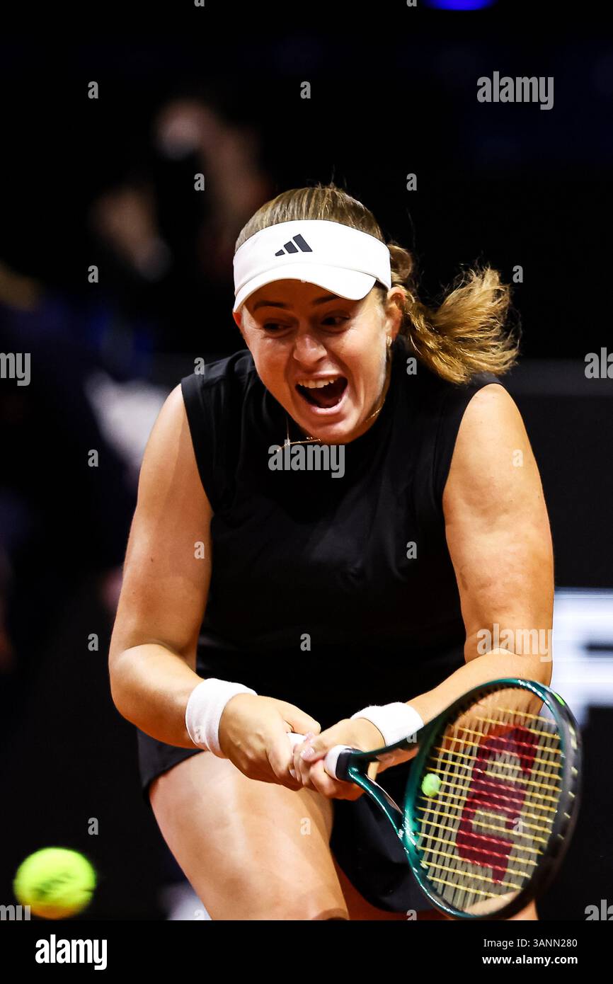 Stuttgart, Germany 15th Apr, 2025. Jelena OSTAPENKO LAT Jelena ...