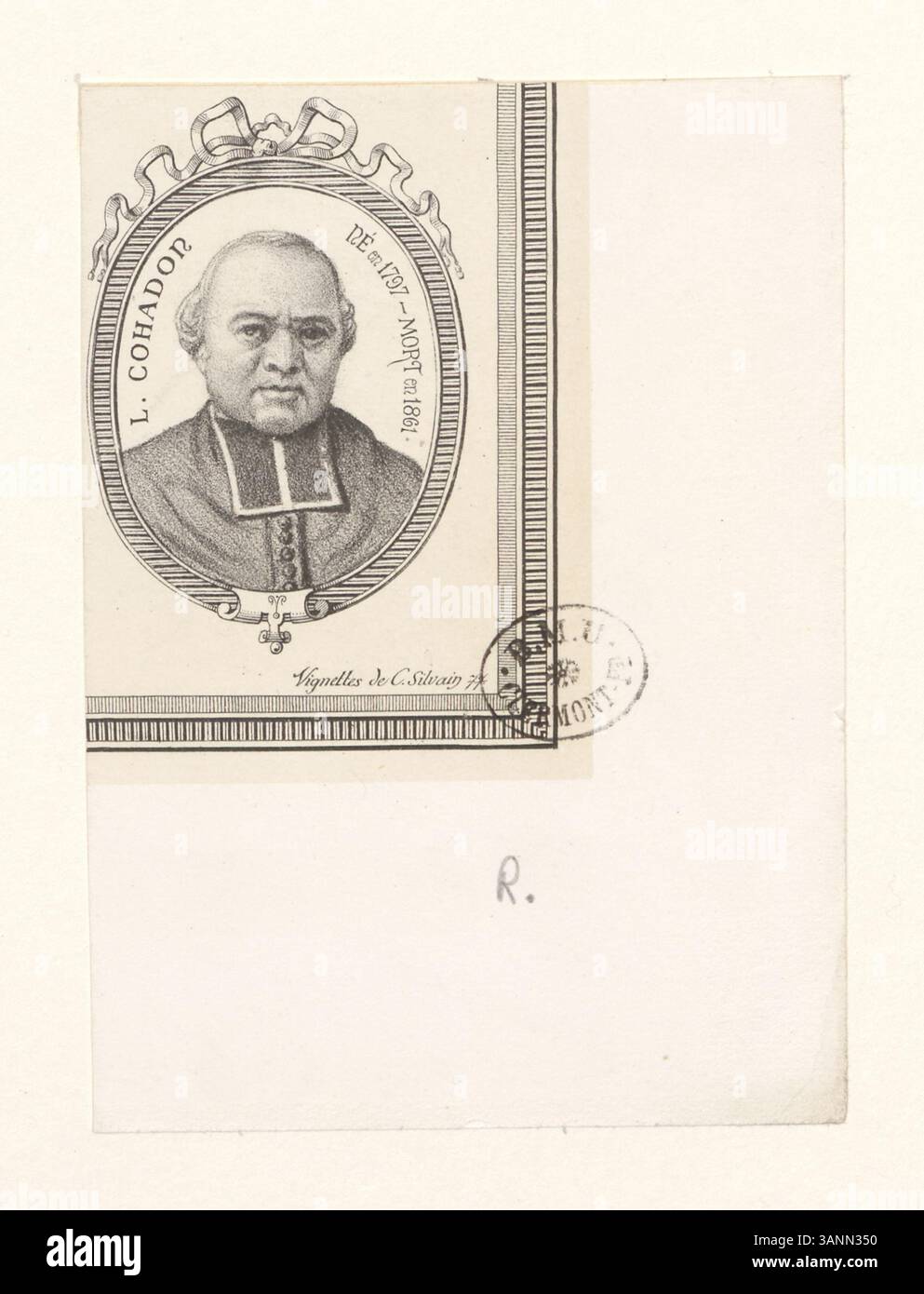 A lithograph depicting L. Cohadon (1797-1861), a French figure, created ...