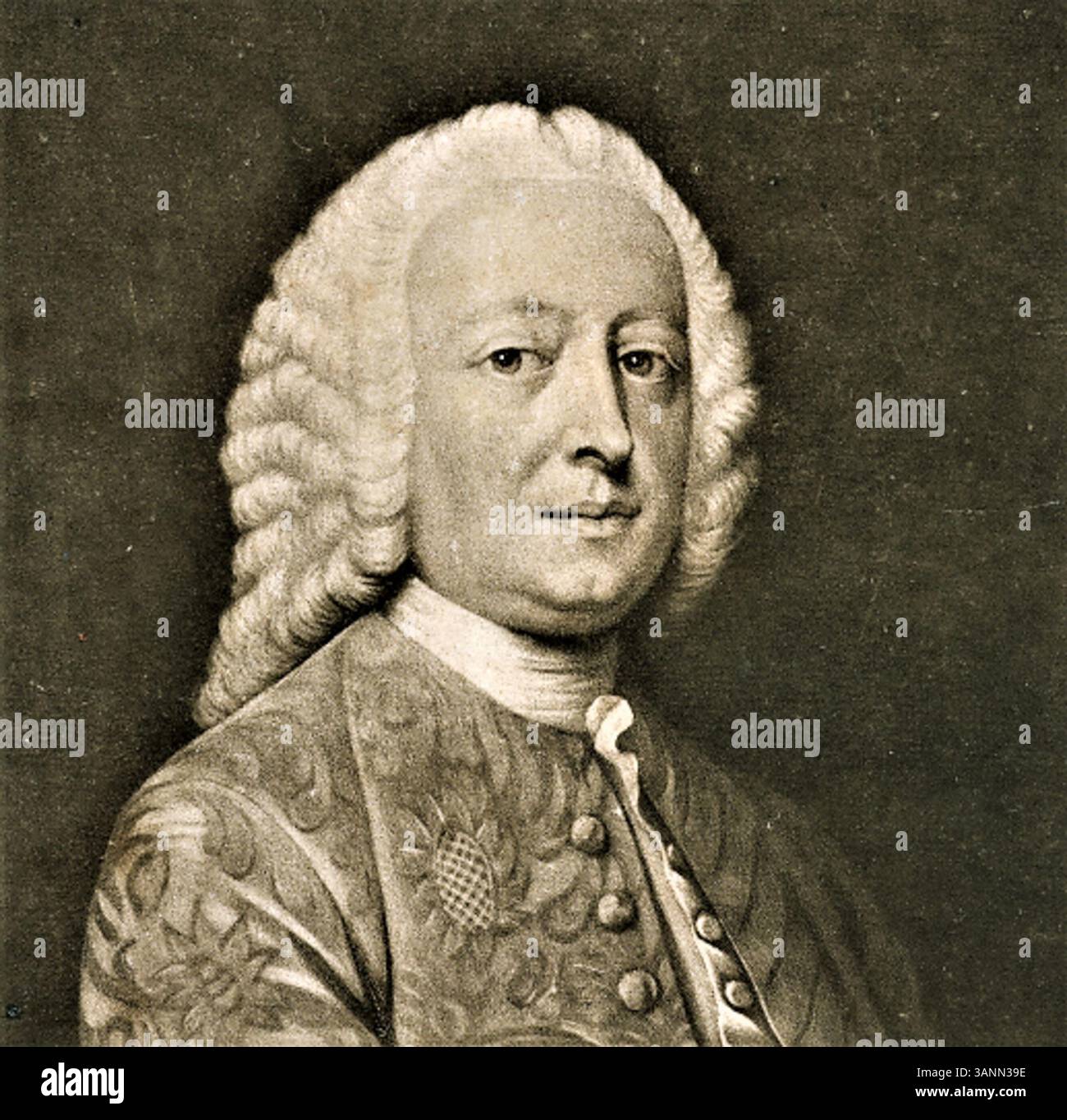 Portrait of Thomas Penn, as depicted in a painting by Davis from 1751 ...