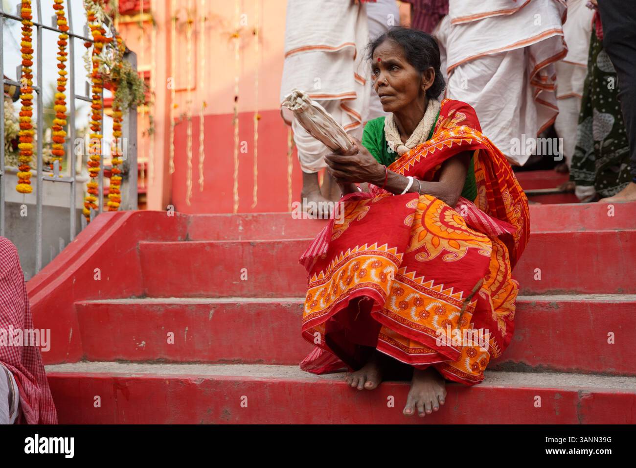 Villagers in Bagnan, about 60 km from Kolkata, mark the Gajan Festival ...