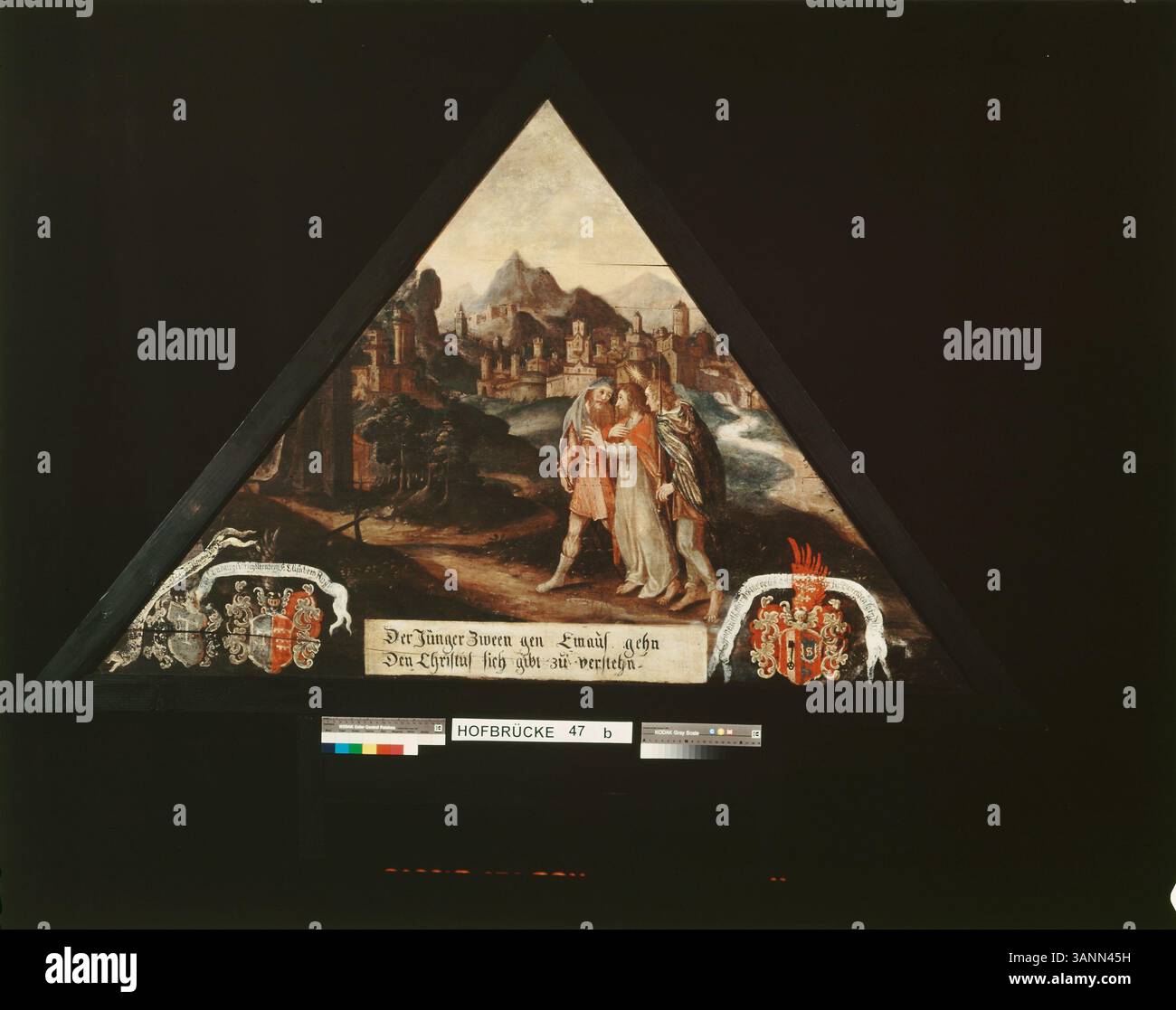The painting 'The Disciples of Emmaus' depicts the moment when two ...