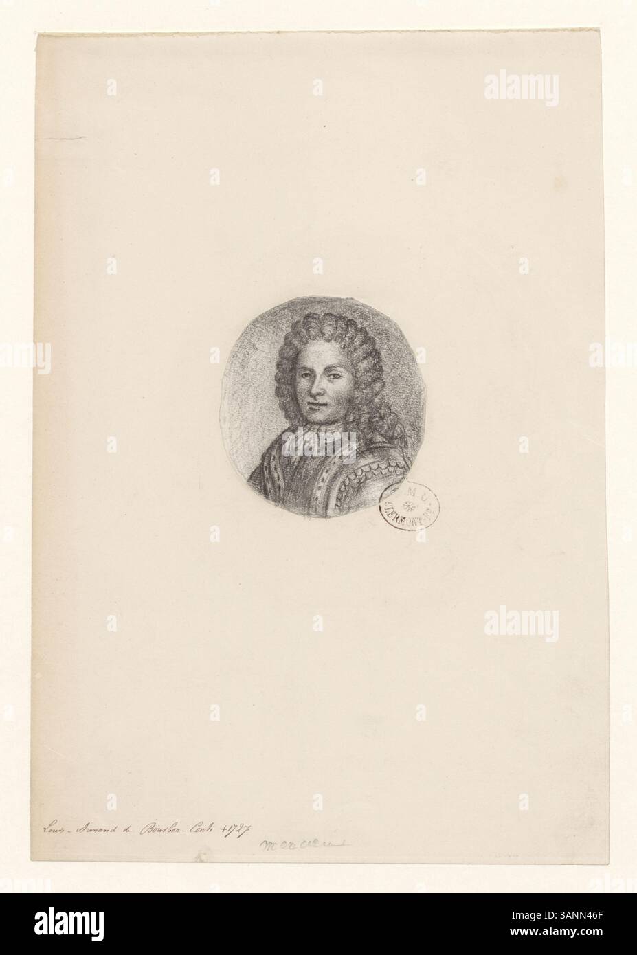 BOYER 1805 is a drawing depicting Louis-Armand de Bourbon-Conti, who ...