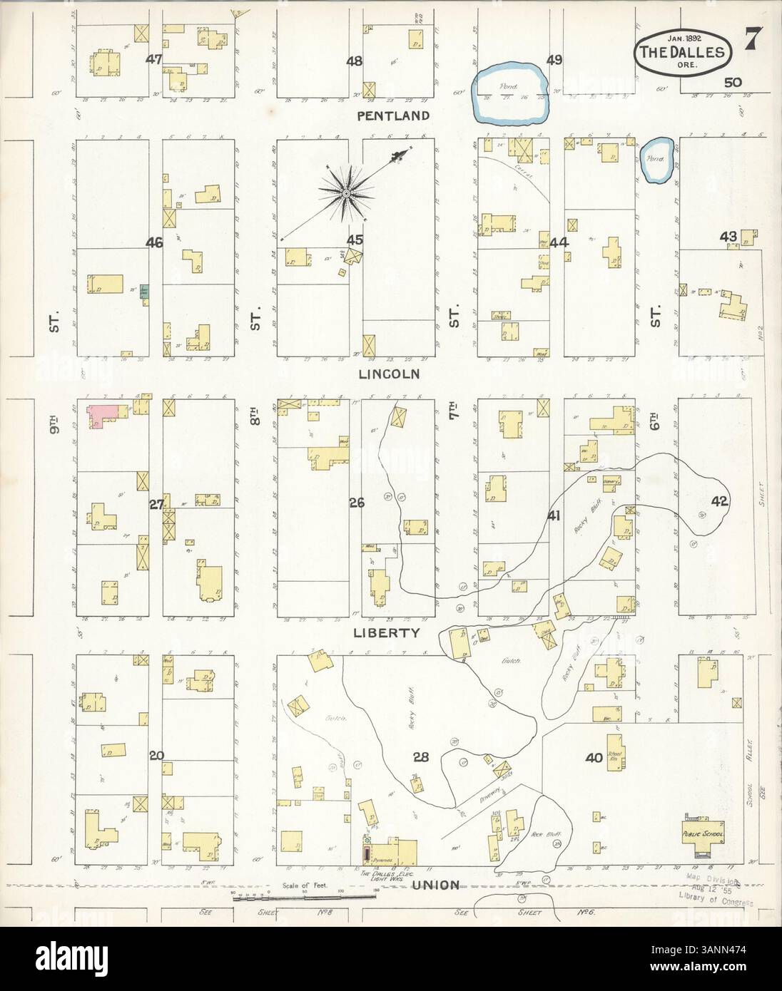 Sanborn Fire Insurance Map from The Dalles, Wasco County, Oregon, dated ...