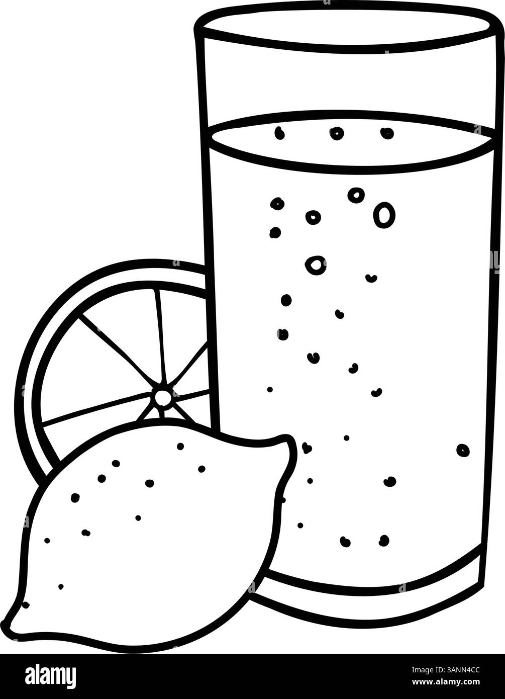 Lemonade Glass with Lemon Fruit. Summer refreshment beverage ...