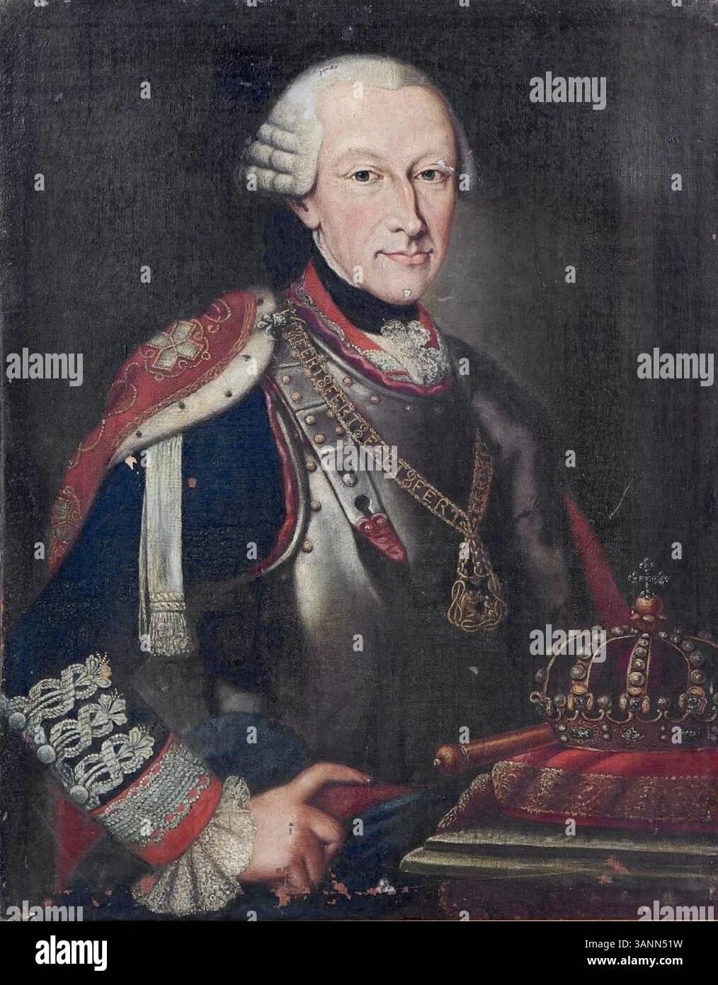 This 18th-century portrait shows Vittorio Amedeo III of Sardinia ...