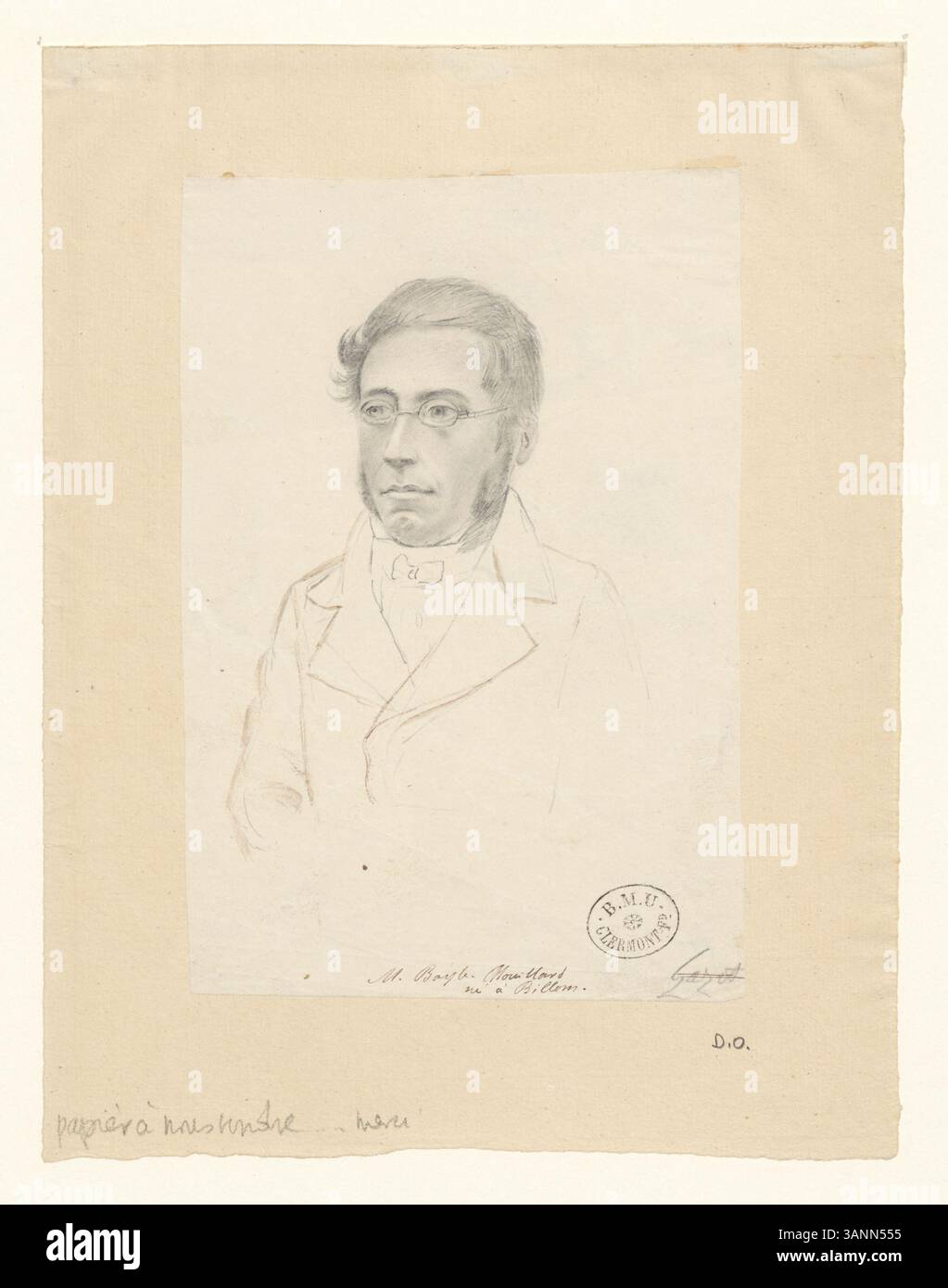 This drawing features Jean-Baptiste Bayle-Mouillard, born in Billom ...