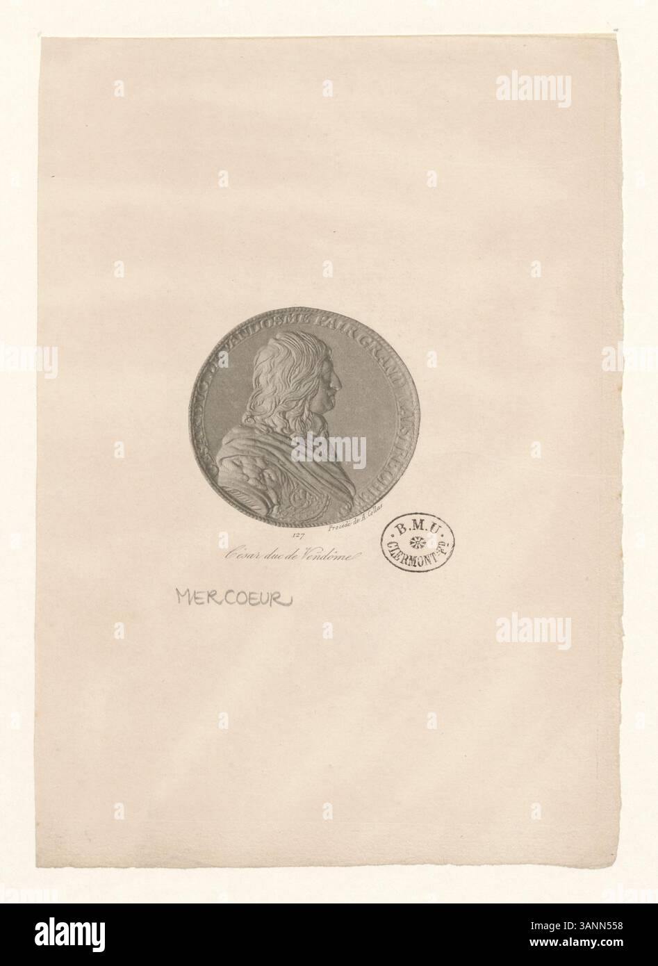 Photomechanical print from the Boyer collection depicting César, Duke ...