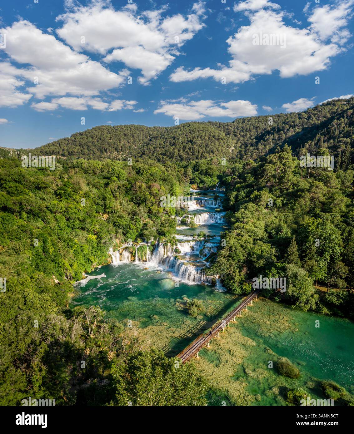 Aerial view of Skradinski Buk waterfall at Krka National Park, Croatia Stock Photo - Alamy