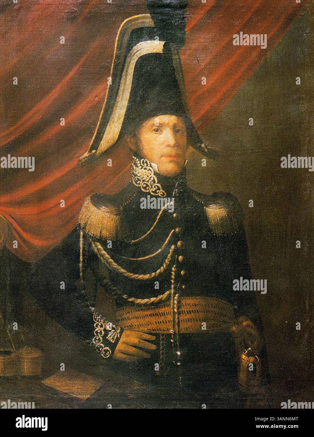 This 1817 portrait depicts a General of the Royal Carabinieri, an elite ...
