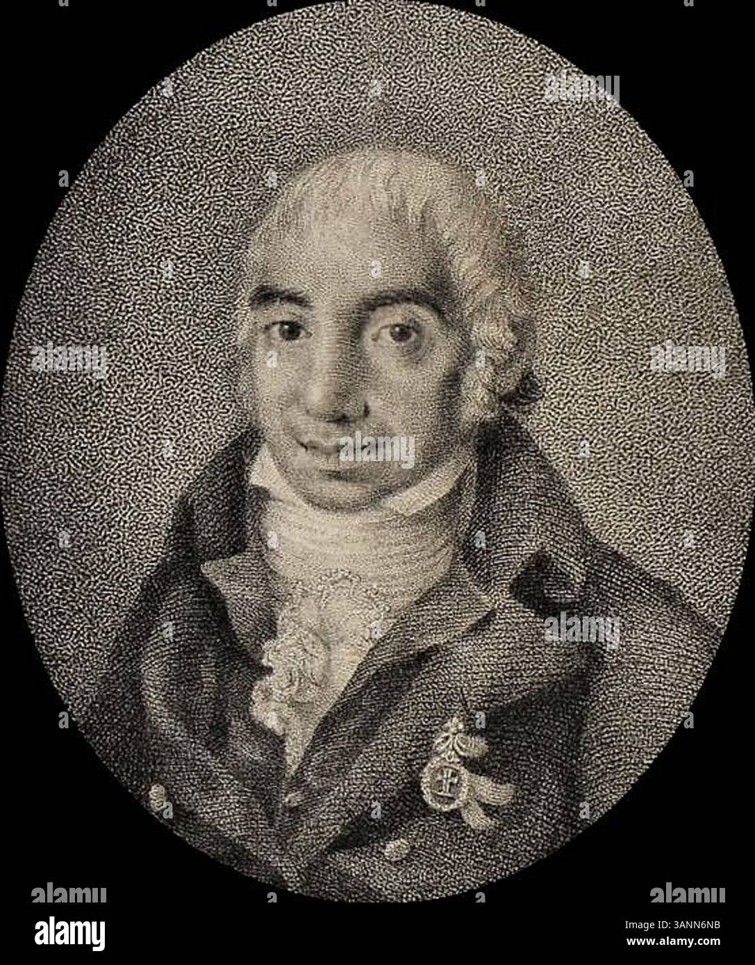 This engraved portrait by João Cardini, dated 1806, depicts the ...